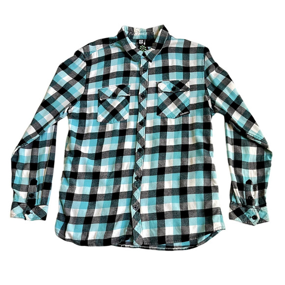 Rusty | Shirts | Vintage 9s Rusty Flannel Blue | Poshmark